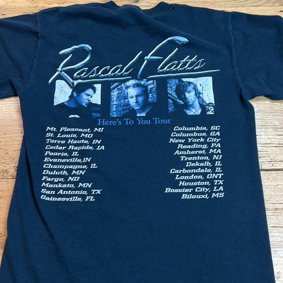 Gildan | Shirts | Rascal Flatts Official Tour Merch Heres To You Tour ...